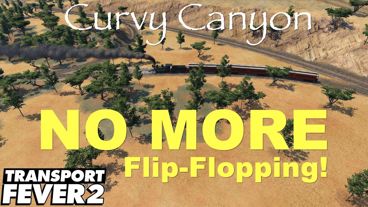 Double Track Madness! Transport Fever 2 HARD Mode : Curvy Canyon 08 ...
