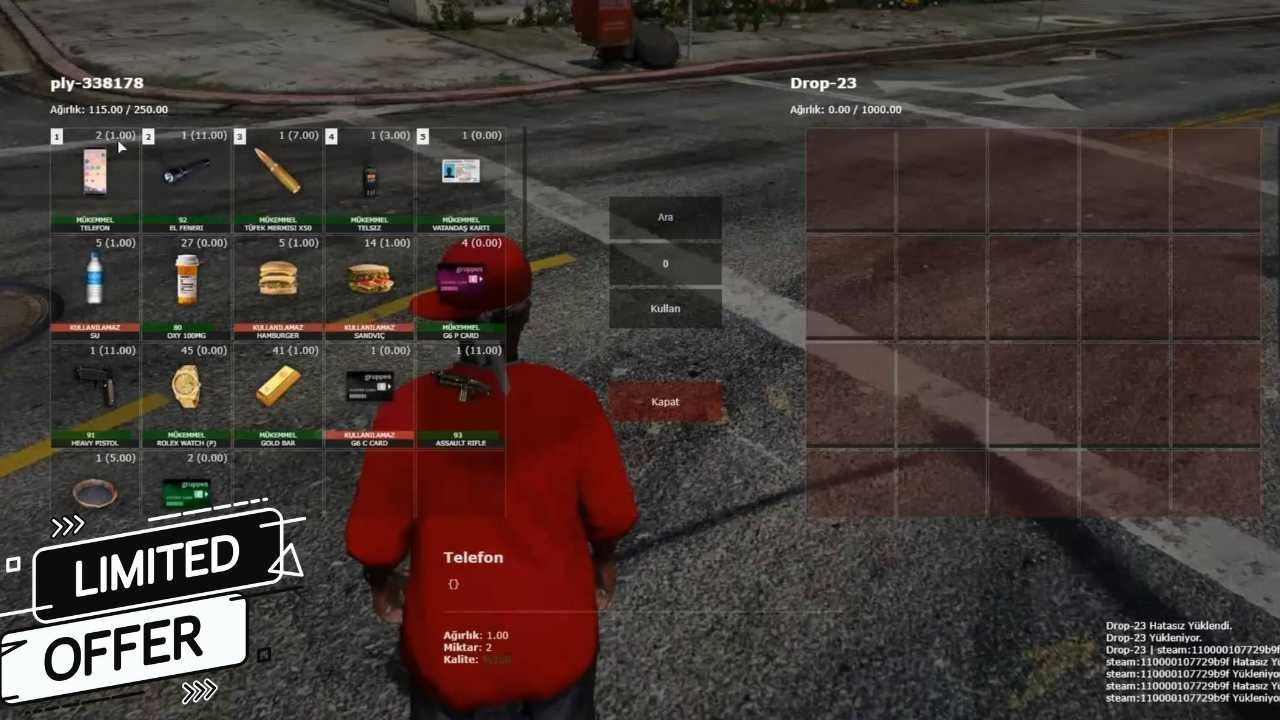 NoPixel Fivem Inventory V2.0 Full System - YouTube