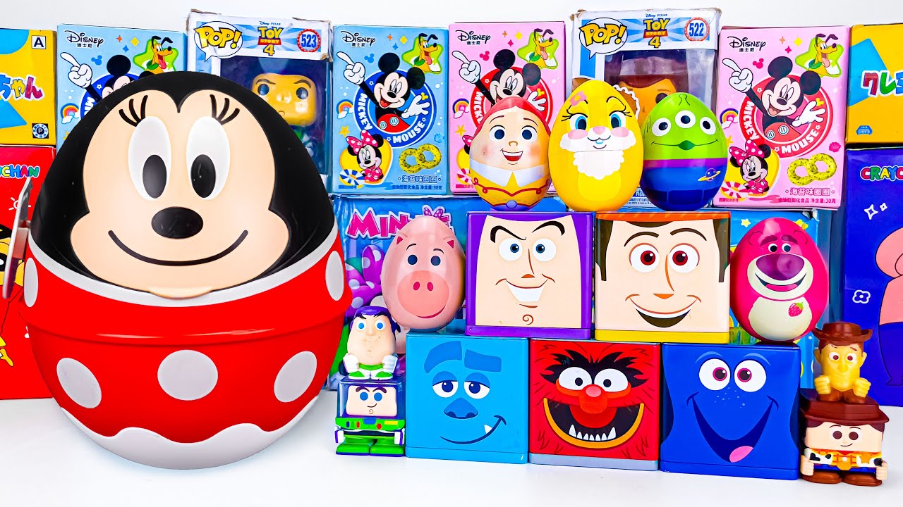 ASMR DISNEY Mickey SQUISHY Mystery Toys UNBOXING | NO TALKING - YouTube