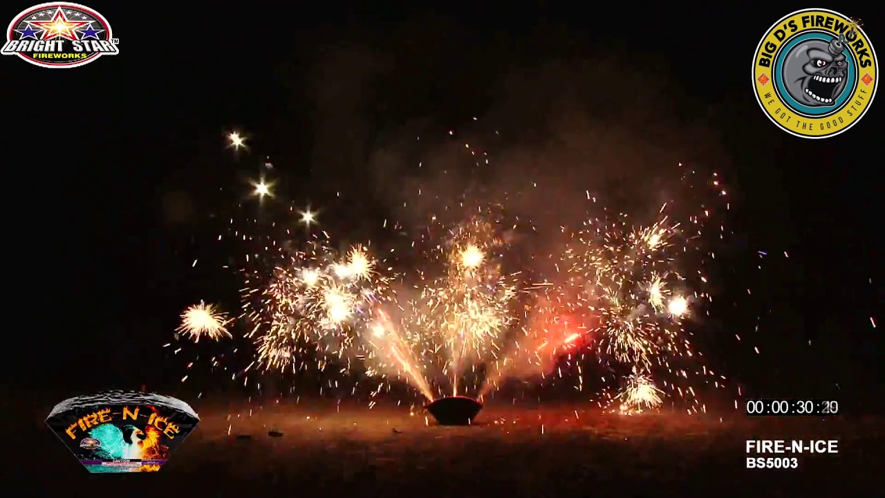 Fire N Ice! Fountain by "Bright Star Fireworks" - YouTube