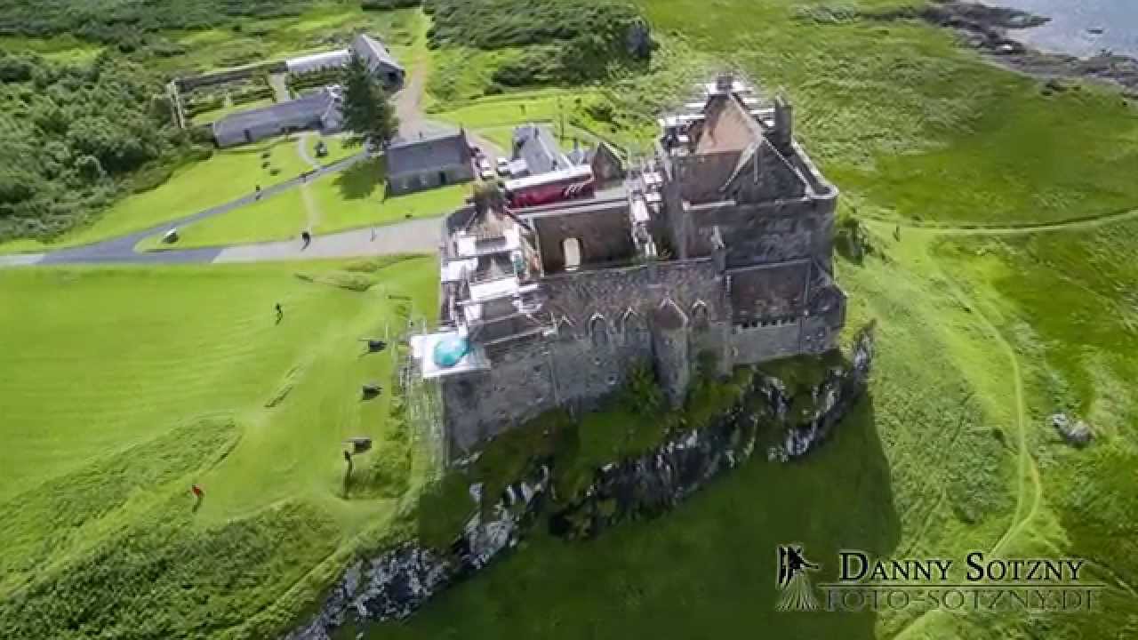 Duart Castle from the Air [4K] - YouTube