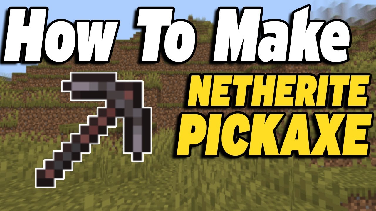 How To Make Netherite Pickaxe in Minecraft - YouTube