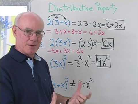 Math Help: Distributive Property - YouTube
