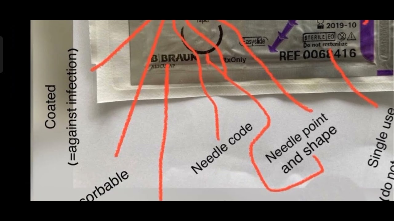 What Written on Suture Packet??? Must Know Details in Two Minutes - YouTube
