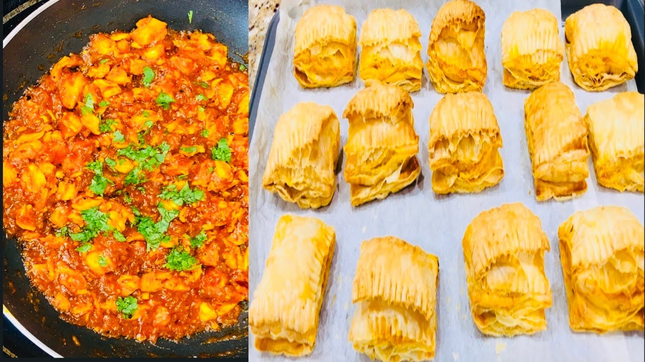 Indo Chinese Chicken Puffs Recipe |Chicken Puffs Recipe |Hot and Sweet ...