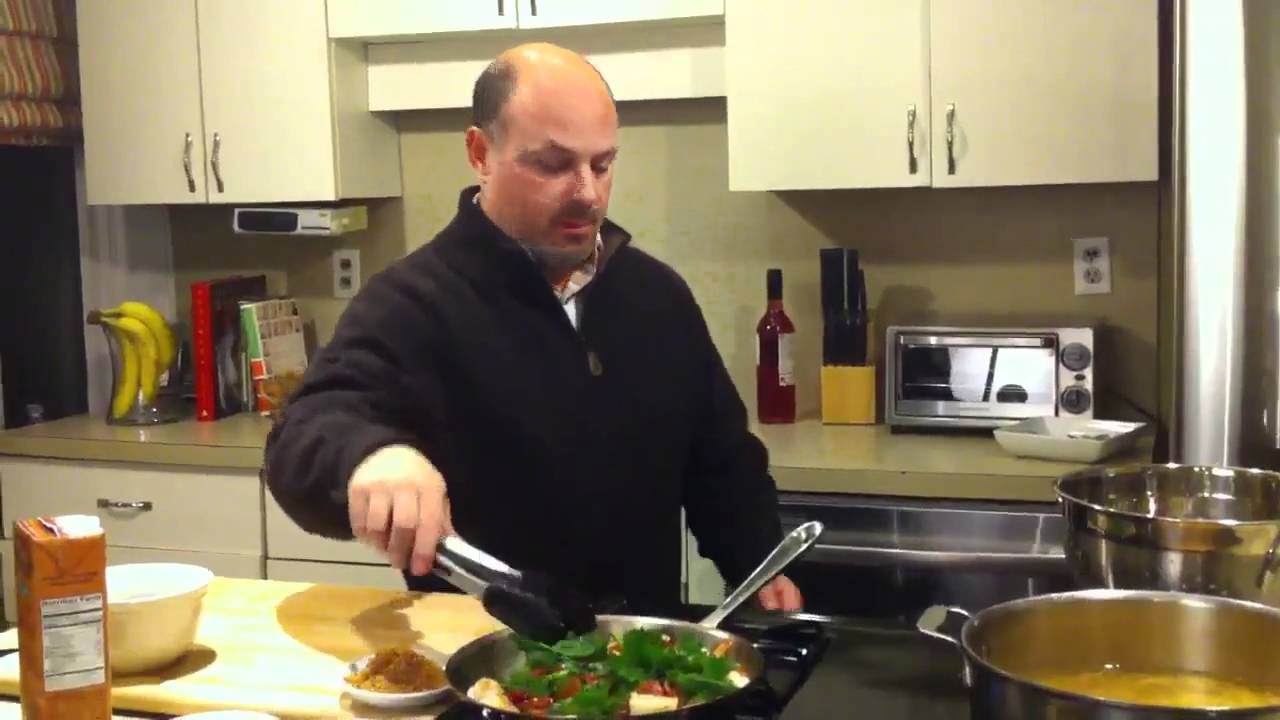 Chef Anthony Pino Spaghetti, Broccoli Rabe & Oven Dried Tom - YouTube