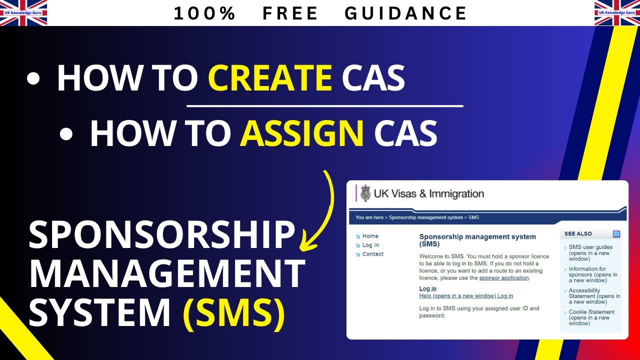 How to Create CAS on Sponsorship Management System | Assign CAS on SMS | Part 4 - YouTube