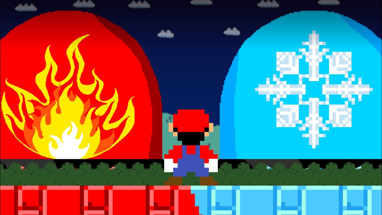 Can Mario Press HOT and COLD Switch in Super Mario Bros ? - YouTube