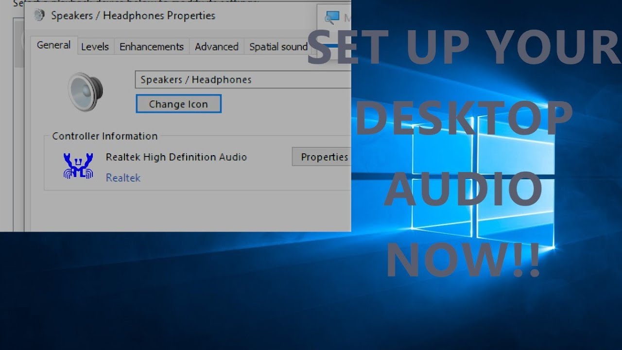 Quick Audio Optimization & Setup for Windows 10 - Improve Realtek ...