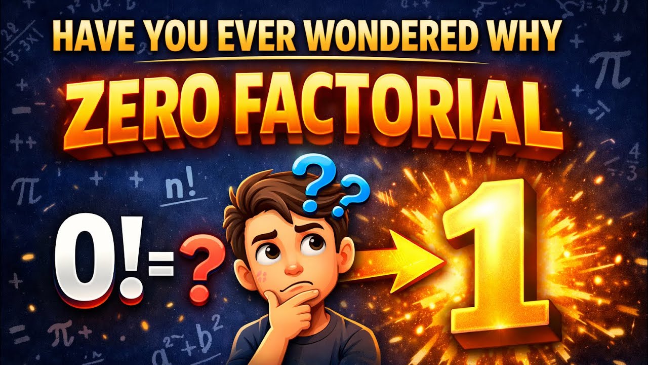why factorial zero , that is 0! is equal to 1? - YouTube