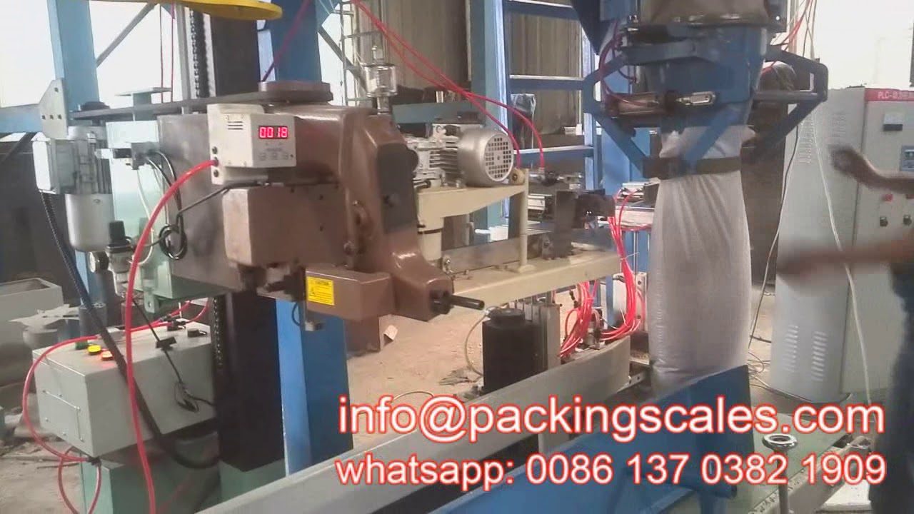 PP Woven Bag 15kg 25kg 50kg Granules Rice Packing Machine - YouTube