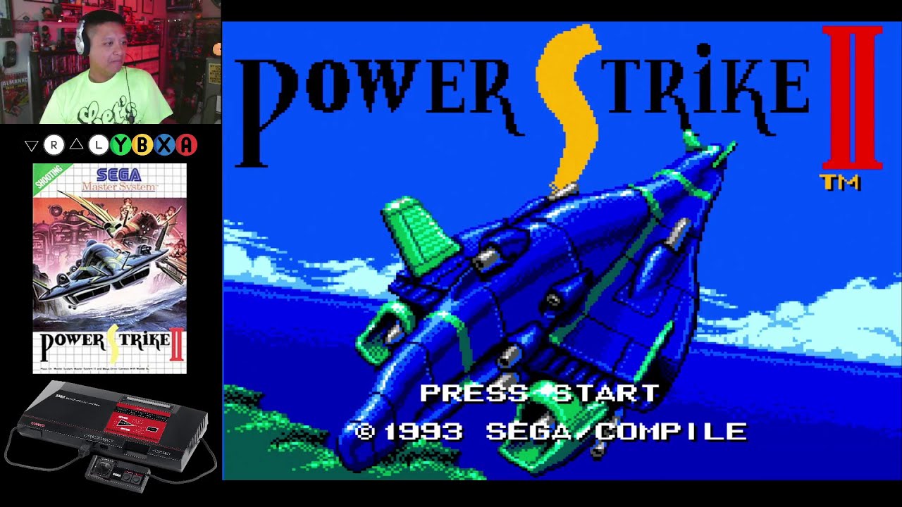 10MG Plays Power Strike II on Sega Master System - YouTube