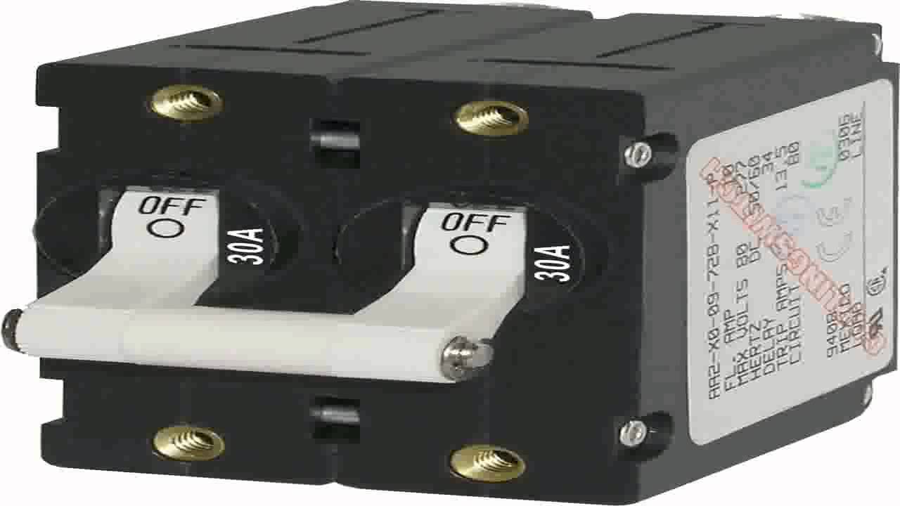 Blue Sea Systems A Series White Toggle Circuit Breaker Single Pole 15A ...