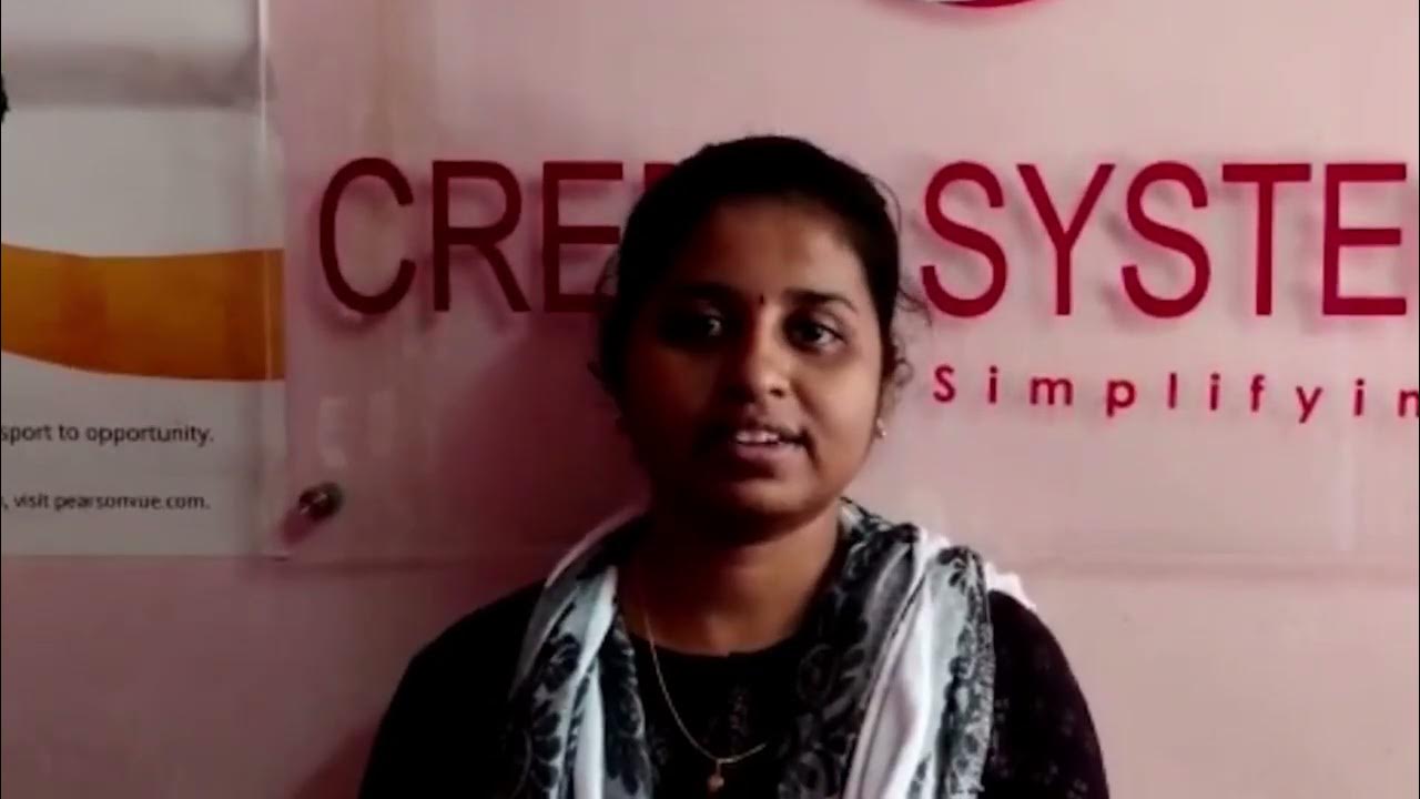 CREDO SYSTEMZ | Nandhini - Software Developer | Video Review & Feedback - YouTube