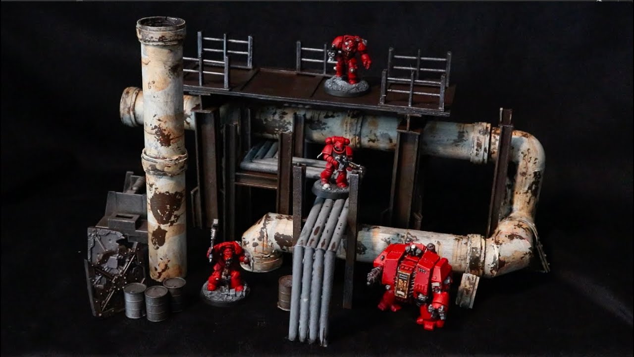 40k Terrain - Pipelines and Conduits - Scratch Built Industrial ...
