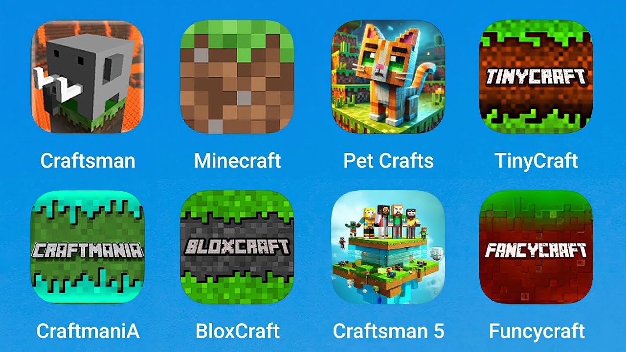 Craftsman, Minecraft, Pet Crafts, TinyCraft, Craftmania, BloxCraft ...