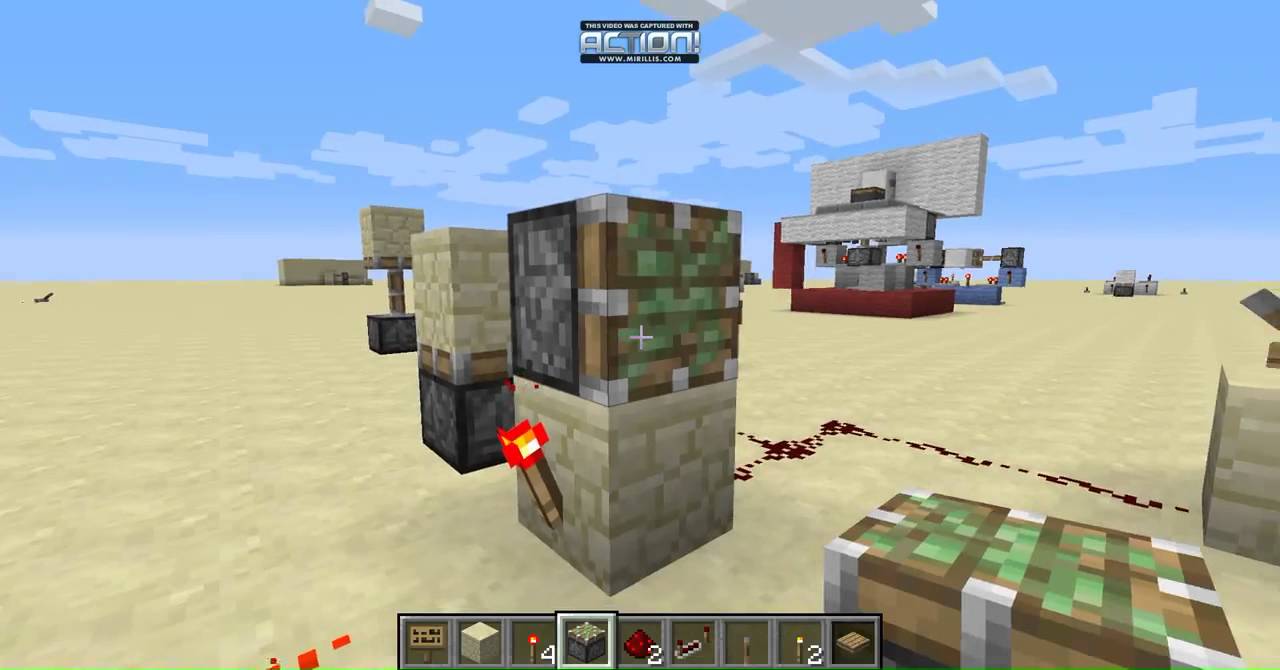 Minecraft: redstone inverter tutorial - YouTube