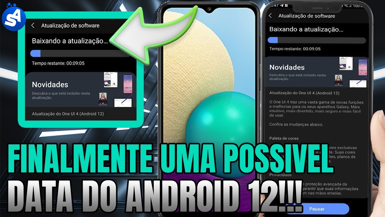 AGORA E OFICIAL😱! SAMSUNG NOS DISSE A DATA DO ANDROID 12 ONE UI CORE 4.1 NO GALAXY A02😍 (confira ...