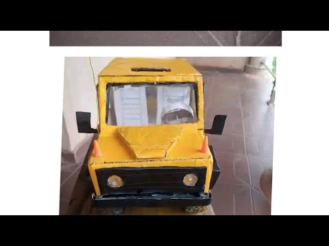 My homemade land Rover defender made from cardboard - YouTube