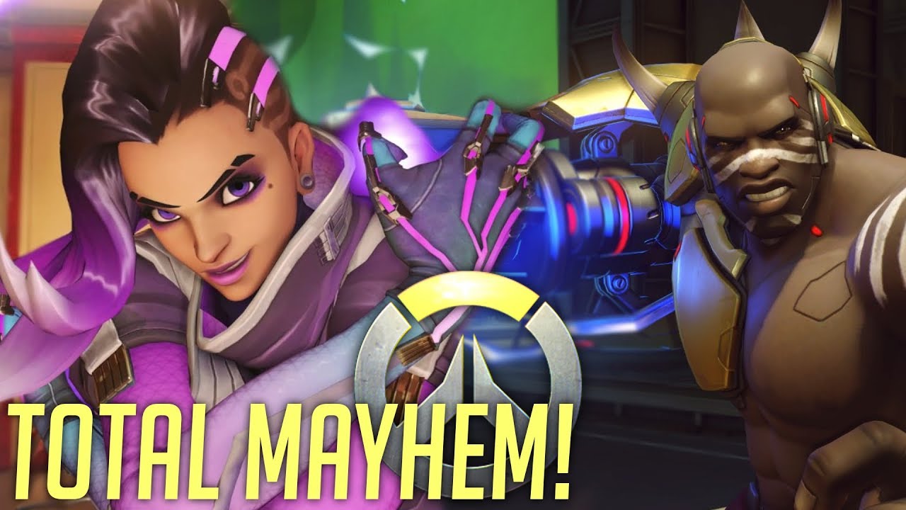 TOTAL MAYHEM! - Overwatch with Friends (#12) - YouTube