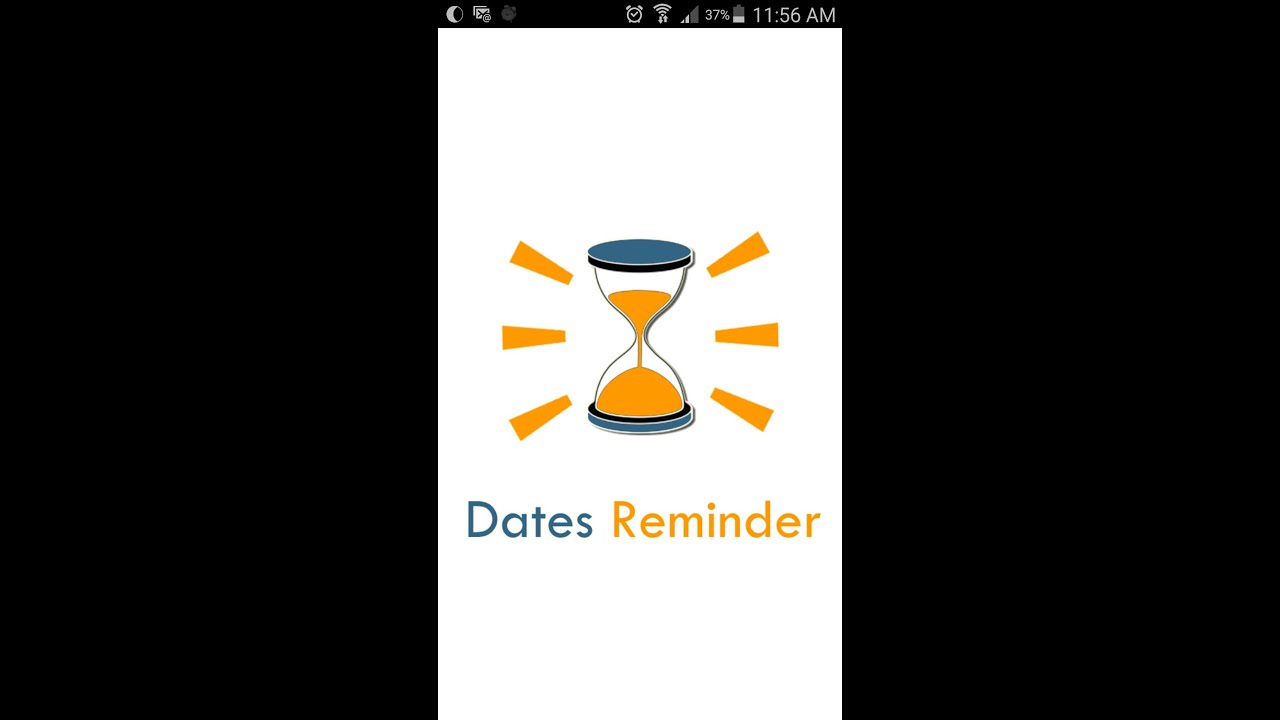 Dates Reminder Application - YouTube