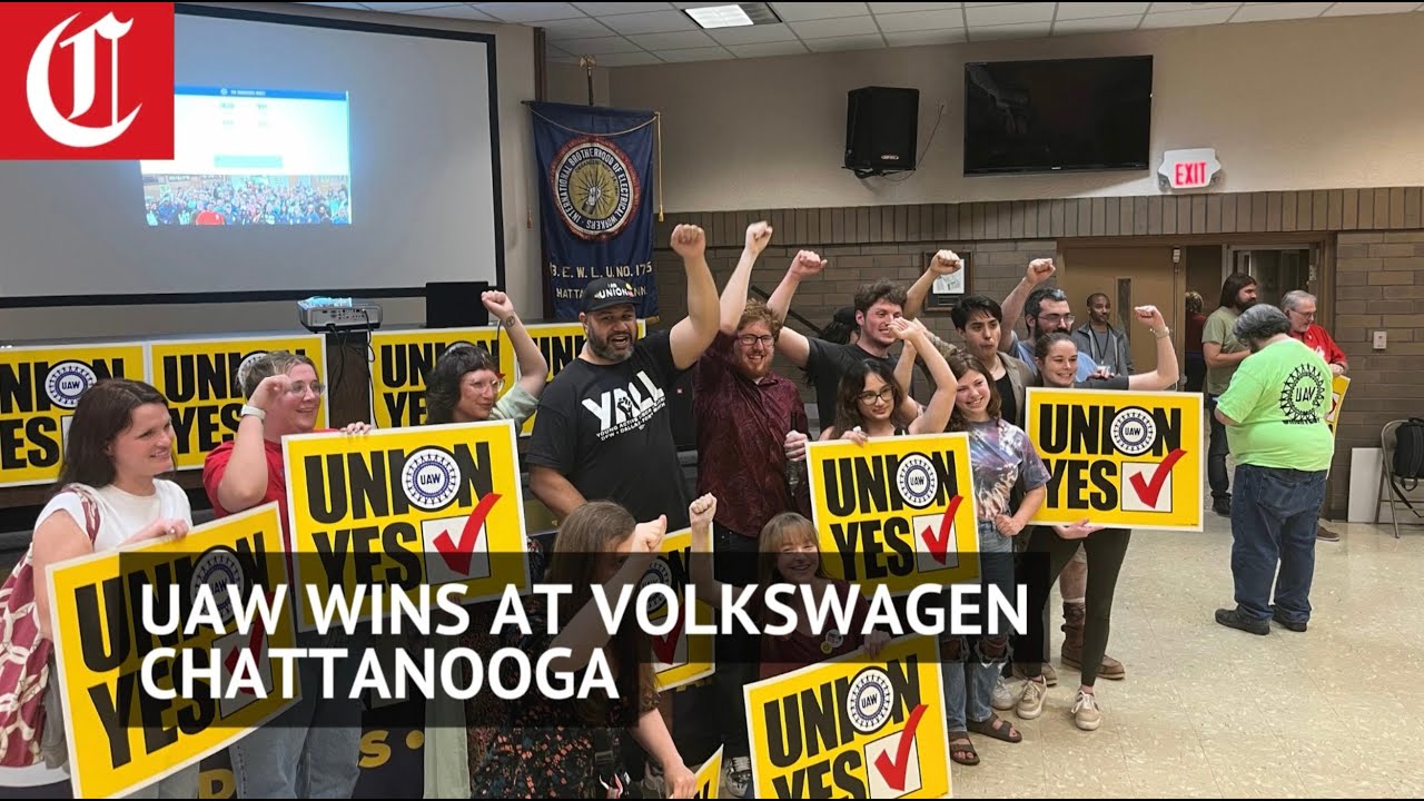 UAW wins at Volkswagen Chattanooga - YouTube