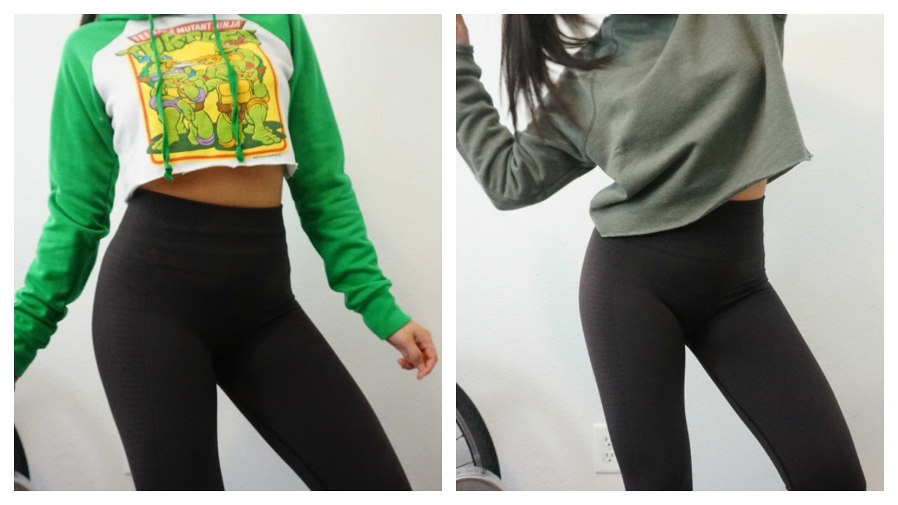 How To Diy Cropped Sweaters Hoodies Youtube