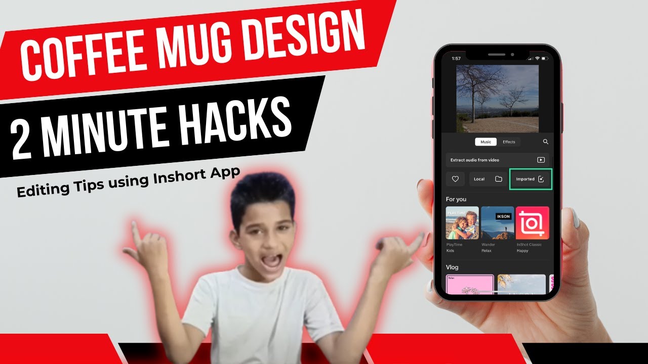 2 MINUTE Coffee Mug Design Hacks Using InShot Expert Techniques - YouTube