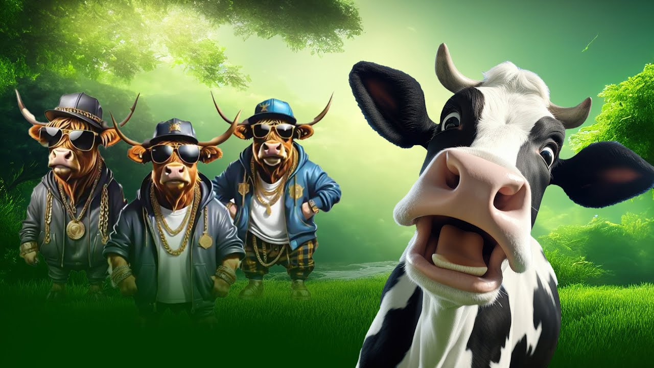 FUNNY COW DANCE 10 | Cow Song & Cow Videos 2024 | Cow music | funny cow ...