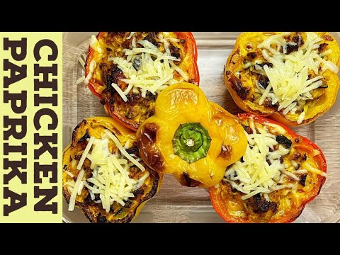 Chicken paprika /Easy stuffed pepper recipe.How to make the best ...