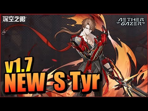Flame Sword&Melee DPS! New S-Rank Tyr Showcase【Aether Gazer/エーテルゲイザー ...