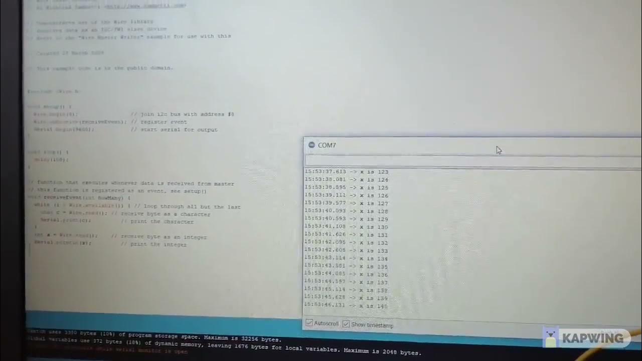I2C Master-Slave Arduino - YouTube