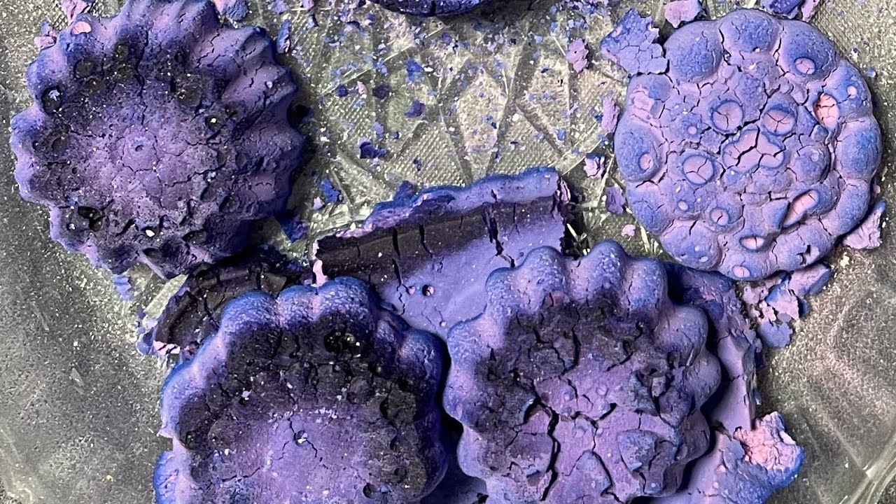 Purple Cornstarch Crunchies with EXTREME Crunch | ASMR | Oddly ...