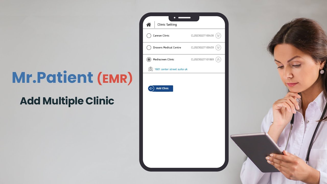 Mr.Patient (EMR) - How to Add Multiple Clinic? - YouTube