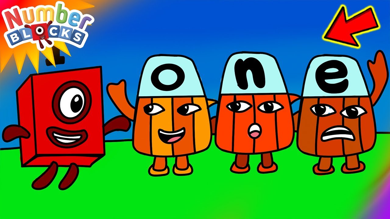 Numberblocks Cartoon Fanmade Coloring Story Numberblocks 1 meets ...