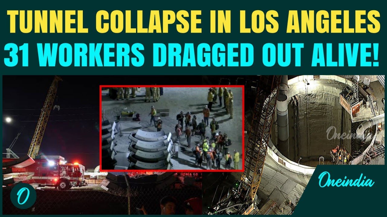 Tunnel Collapse in Los Angeles -31 Workers Trapped Miles Underground in ...