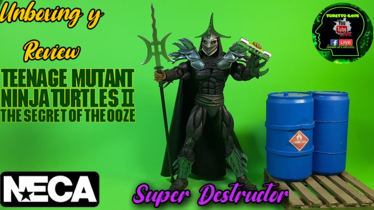 SUPER DESTRUCTOR NECA SHADOW MASTER TMNT II THE SECRET OF THE OOZE ...