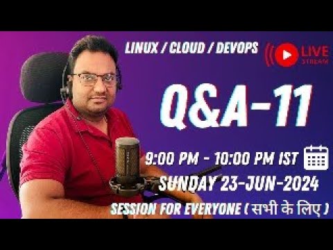 Live Streaming - 11 | Ask Me Anything on Linux/Cloud/DevOps Role - YouTube