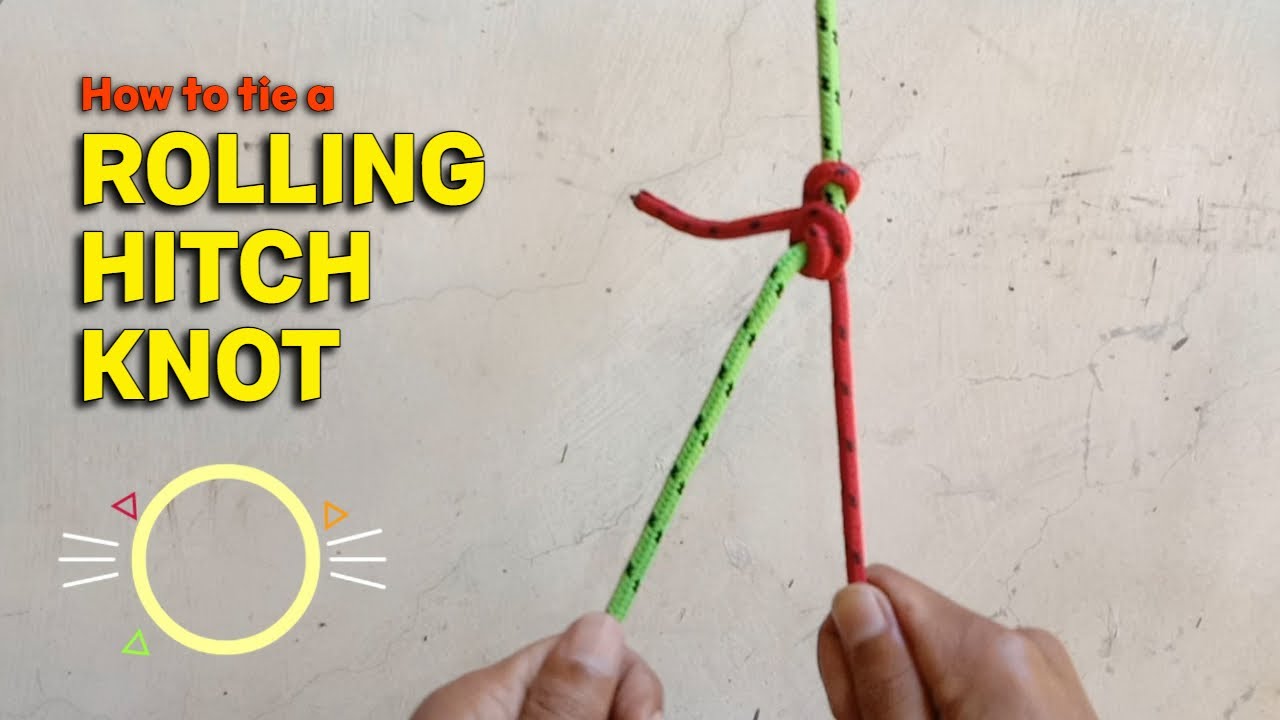 How To Tie A Rolling Hitch Knot - YouTube