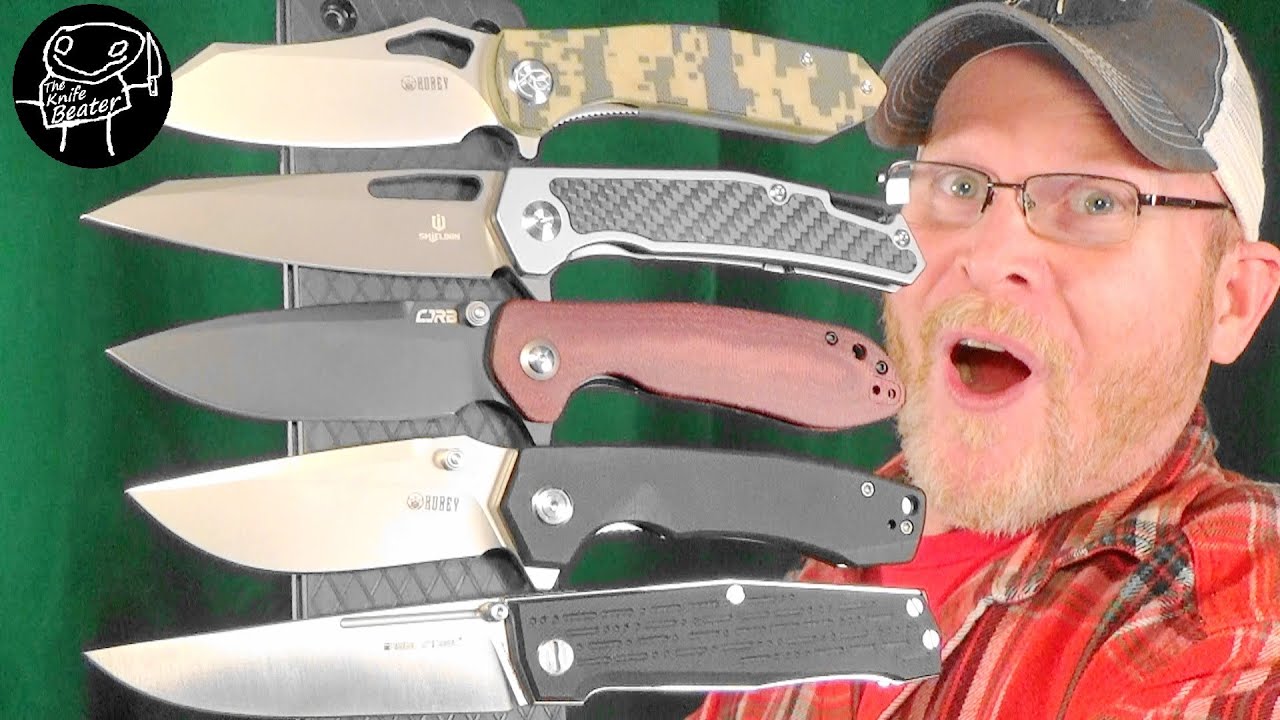 5 Of My Newest Multi-Opening Fidget Knives - YouTube