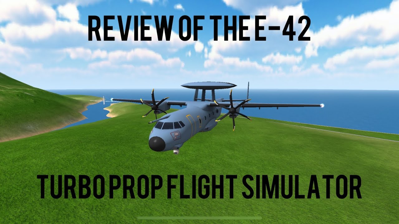 Review Of The E-42 Plane In Turboprop Flight Simulator - YouTube