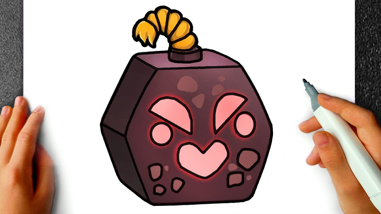How to Draw BOMB Fruit | Blox Fruits - YouTube