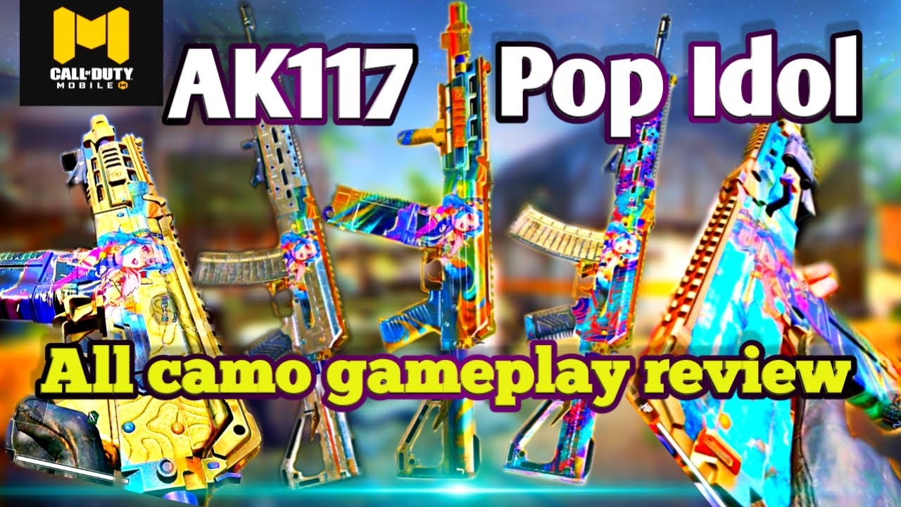 Free Epic Ak117 pop idol all camo gameplay in codm | NEW AK117 POP IDOL BLUEPRINT CLAN STORE ...