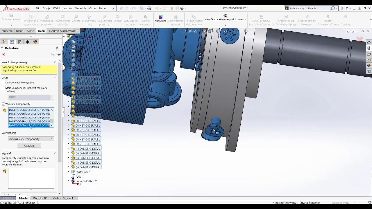 SOLIDWORKS Defeature, czyli jak ukryć to, czego nie chcemy pokazać ...