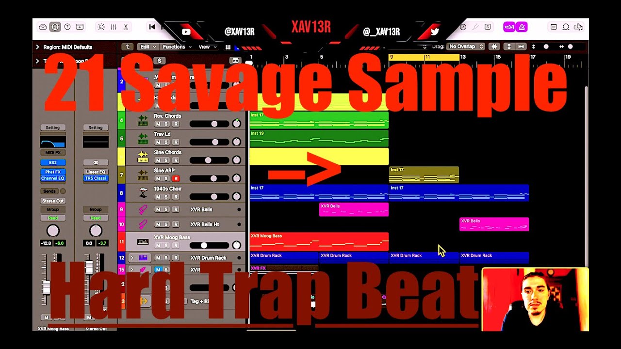 Flipping a One-Shot 21 Savage Sample into a Filthy Trap Banger - YouTube