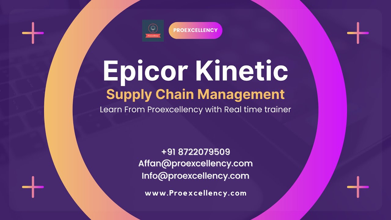 Epicor Kinetic Supply chain Management online Training | Epicor Kinetic ...