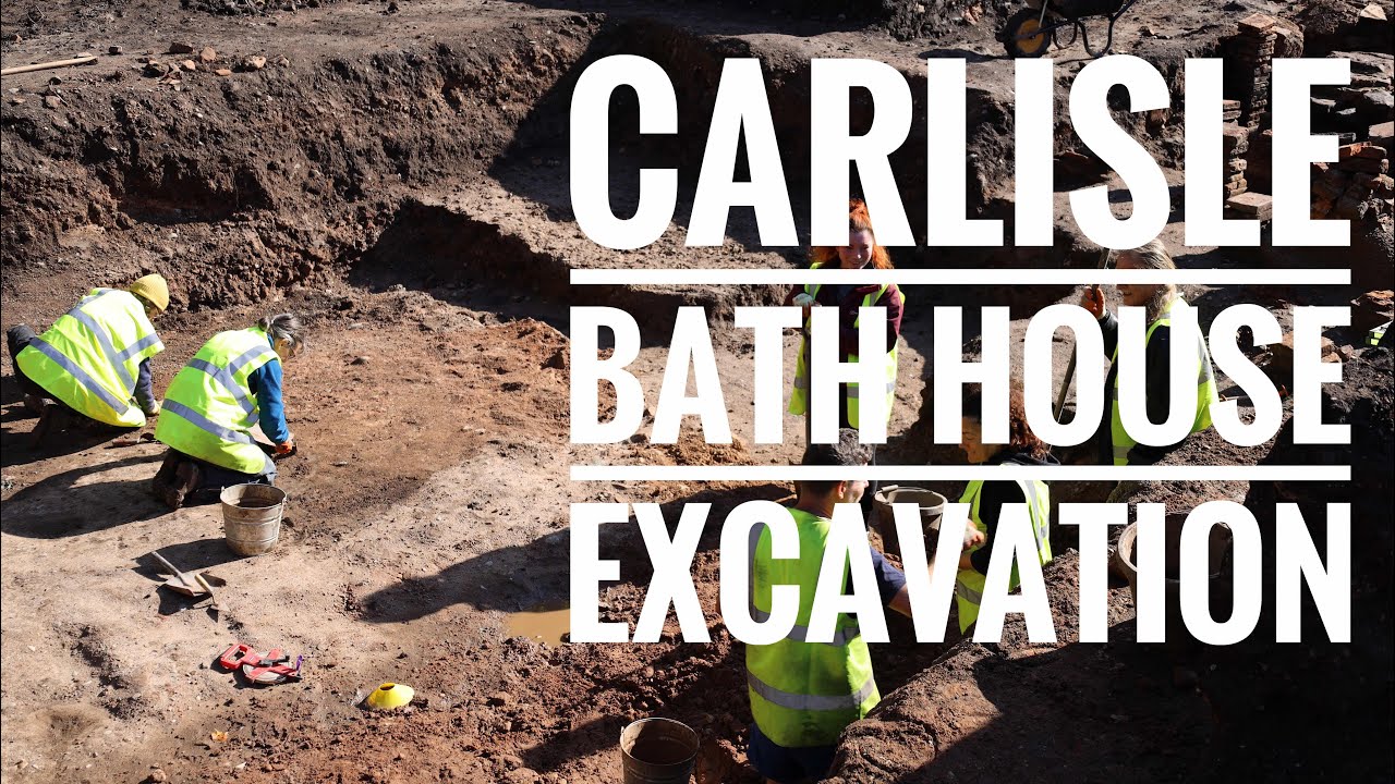 #Carlisle Roman Bath House Archaeological excavation - YouTube