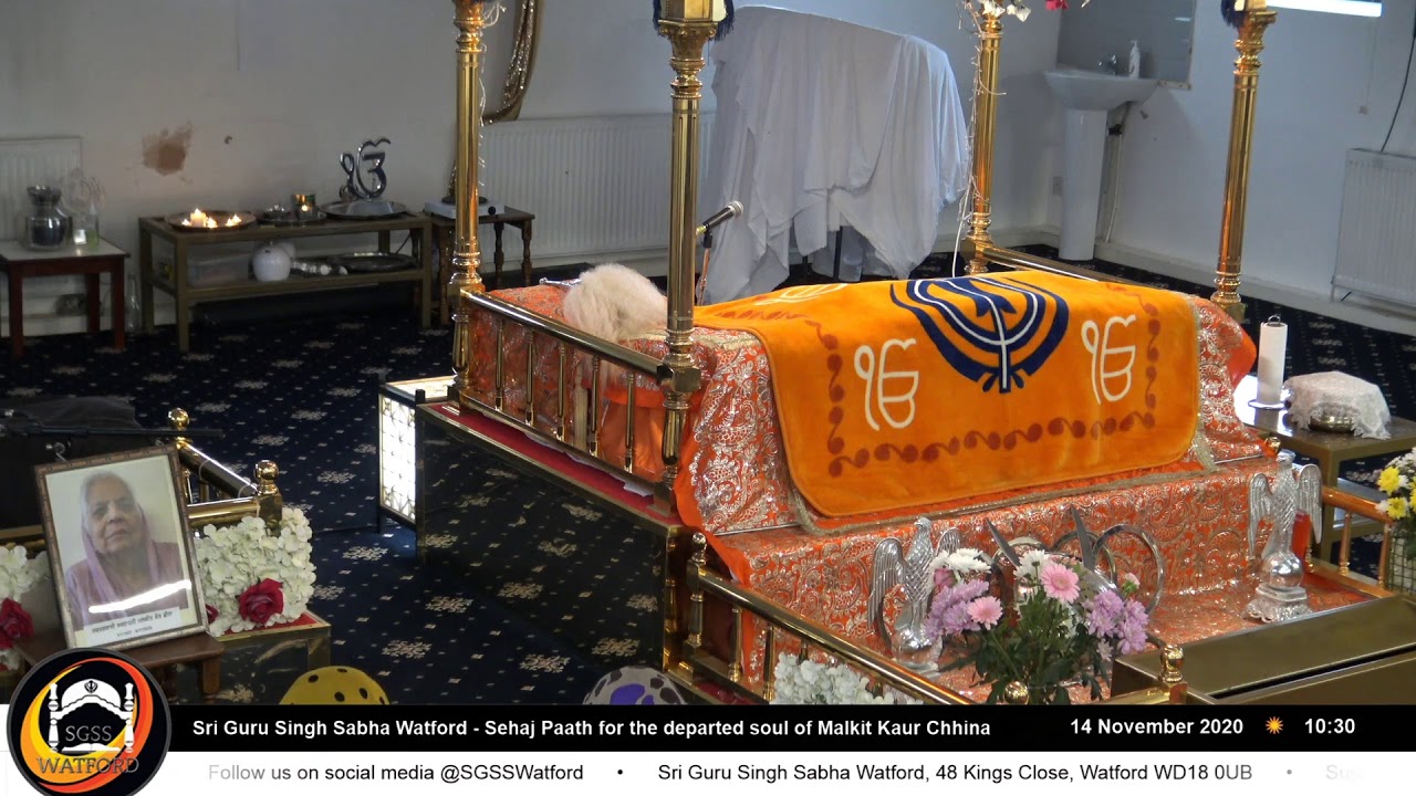 Sri Guru Singh Sabha Watford - Sehaj Paath for the departed soul of ...
