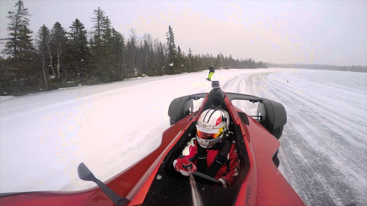 BAC Mono snow drifting - YouTube