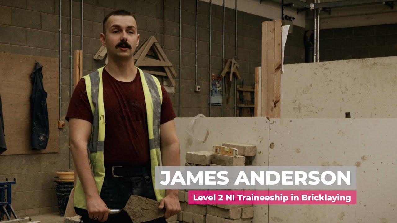 James Anderson, Level 2 NI Traineeship in Bricklaying - YouTube